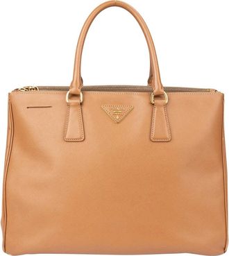 Prada Crossbody Bags - Prada Brown Leather Galleria Handbag - Gr. unisize - in Braun - für Damen