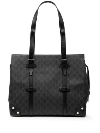 Gucci sac &agrave; main &agrave; motif GG Supreme Web (2016-2025) - Noir