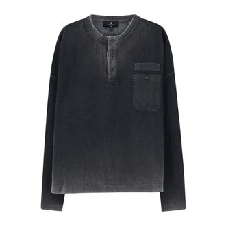 Represent Represent - SweaT-shirt &agrave; col rond trois boutons - Homme - Tops - Noir - Taille: L