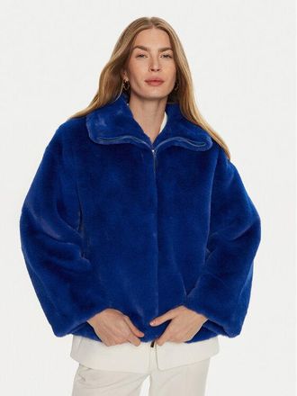 Lola Casademunt lola_casademunt Fellmantel LF2401027 Blau Regular Fit