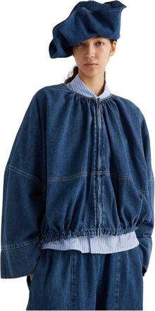 Meimeij Femme, Vestes, Bleu, Taille: 38 FR Veste en jean