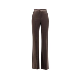 Actualee Hose mit ausgestelltem Saum - - Trousers - Damen - Braun - L