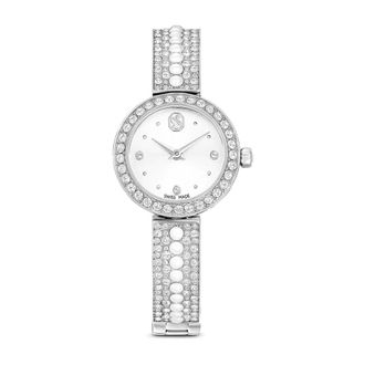 Swarovski Femme, Accessoires, Gris, Taille: ONE Size Montre jonc Matrix Pearl