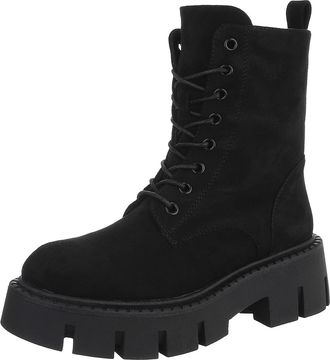 Ital-Design Schn&uuml;rstiefelette