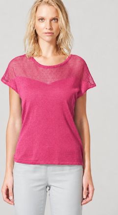 Hempage Hempage Damen vegan Top Mesh Sangria Rot
