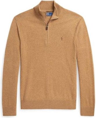 Polo Ralph Lauren Pull col zipp&eacute; en laine