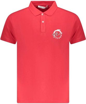 Trussardi Homme, Tops, Rouge, Taille: 3XL Polo en Coton