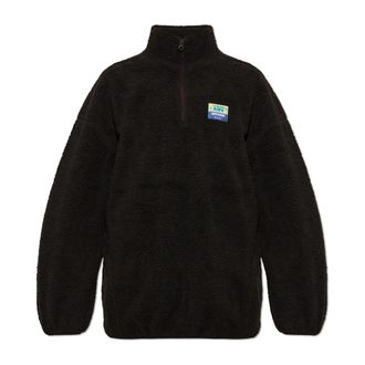 American Vintage Ein Patch-Sweatshirt - - Sweatshirts & Hoodies - Herren - Braun - XL