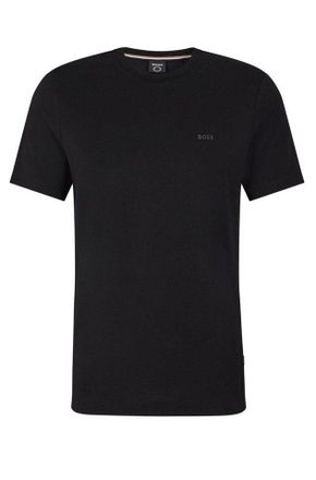 BOSS Kurzarmshirt T-Shirt mit Gummiertem Logo - Regular Fit