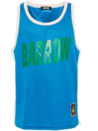 Barrow d&eacute;bardeur &agrave; logo imprim&eacute; - Bleu