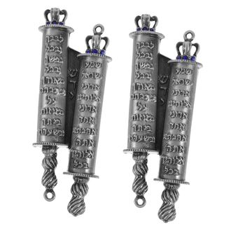 Valiclud Metall T&uuml;rpfostenrolle mit eingraviertem Segensspruch Dekorative j&uuml;dische T&uuml;rpfostendekoration f&uuml;r Haust&uuml;r Filigrane religi&ouml;se T&uuml;rrolle mit Befestigun