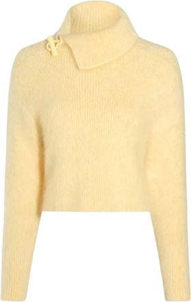 Jacquemus Femme, Pulls, Jaune, Taille: 40 FR Marina Sweater