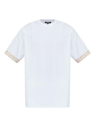 Versace t-shirt à poignets à ornements - Blanc