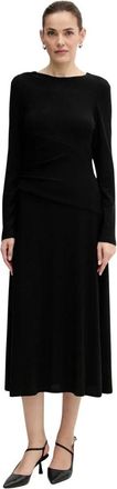 Joseph Ribkoff Femme, Robes, Noir, Taille: 48 FR Robe mi-longue &agrave; fil m&eacute;tallique