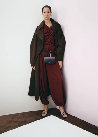 Mango Haremshose mit mittlerem Bund rotbraun - Damen - XS - MANGO