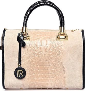 Isabella Rhea Beige Rindsledertasche
