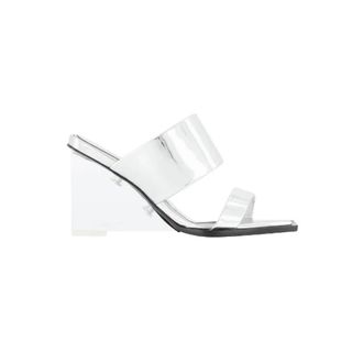 Alexander McQueen Leder sandals - - Shoes - Damen - Grau - 37 EU