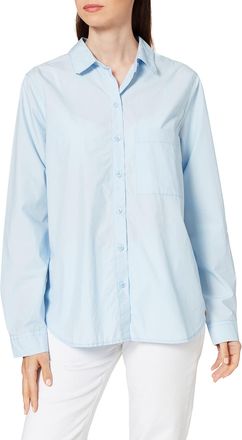 Camel Active Damen Hemdbluse aus Organic Cotton Hellblau, Womenswear-M