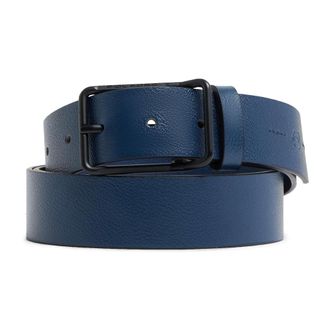 Piquadro Homme, Accessoires, Bleu, Taille: ONE Size Ceinture en cuir avec boucle &agrave; ardillon