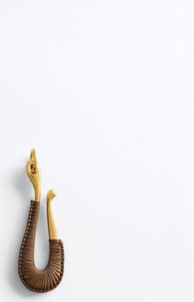 Bottega Veneta Porte-cl&eacute;s crochet - Marron - Femme - Unisex