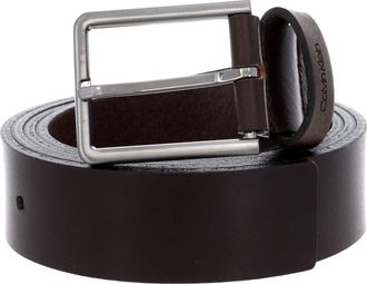 Calvin Klein Herren Gürtel 3.5 cm Essential Belt Ledergürtel, Braun (Dark Brown), 105 cm