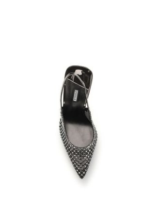 Le Silla Womens Pumps Gilda Pewter Upper: Nylon High Heel Shoes