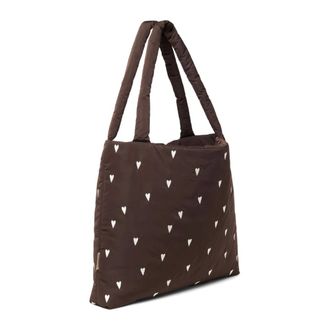 Studio Noos Puffy Mom Bag mit Herzdruck - - Bags - Damen - Braun - ONE SIZE