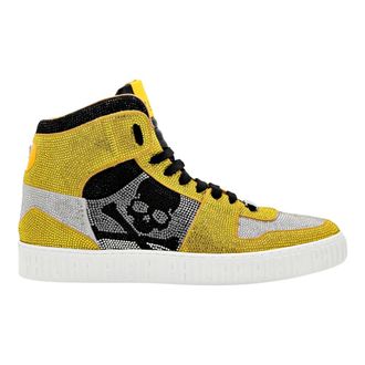 Philipp Plein unisex, Chaussures, Jaune, Taille: 45 EU Notorious Hi-Top Baskets