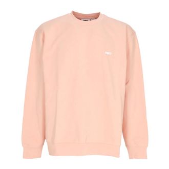 Obey Leichter Crewneck Sweatshirt Bold Box Fit - - Sweatshirts & Hoodies - Herren - Rosa - XL