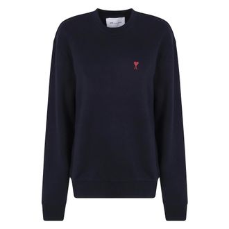 Ami Femme, Pulls, Noir, Taille: 36 FR Pulls &agrave; col rond