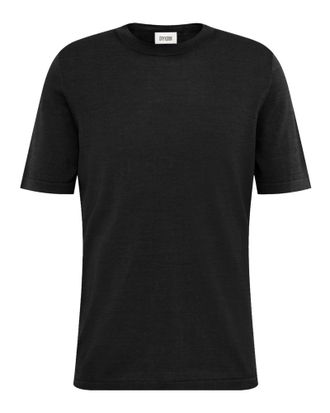 Drykorn Elastisches Feinstrick-T-Shirt mit Rundhalsausschnitt in