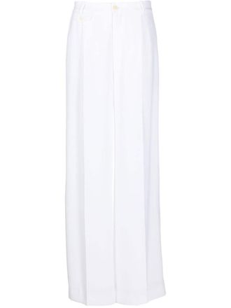 Lauren Ralph Lauren pantalon Harpreet à coupe ample - Blanc