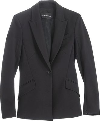 Karl Lagerfeld Femme, Vestes, Noir, Taille: 40 FR Punto Jacket