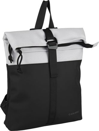 New Rebels Backham Los Angeles Schwarz 7L Rolltop Rucksack Wasserabweisend