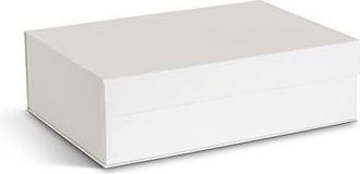 Bigso Box of Sweden BIGSO KIAN 3er-Set Aufbewahrungsboxen mit Scharnierdeckel und Magnetverschluss - stapelbare Ordnungsbox mit Deckel - Aufbewahrungskisten aus Faserplat