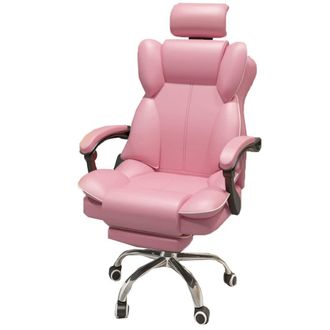 Generic Hochlehner-Schreibtischstuhl,Verstellbarer B&uuml;rostuhl Fu&szlig;st&uuml;tze,130&deg; R&uuml;ckenlehne gro&szlig;e kr&auml;ftige Personen,hohe gro&szlig;er Lendenwirbelst&uuml;tze,Lederbezug(Farb