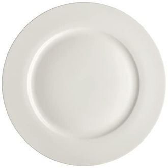 Ambition Dessertteller wei&szlig; Porzellan 19 cm Aura White Kuchenteller Fr&uuml;hst&uuml;cksteller Sp&uuml;lmaschine & Mikrowelle