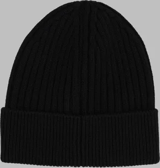 Moncler L20973B00001_04761999 Virgin Wool Beanie - Black