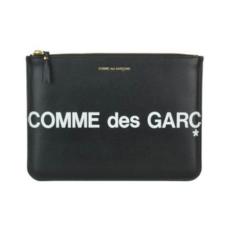 Comme Des Gar&ccedil;ons Huge Logo Zip Pouch - - Bags - unisex - Schwarzk - ONE SIZE
