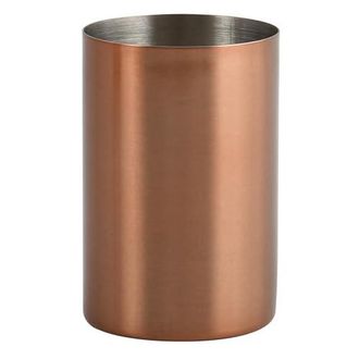 MSV Gobelet Mod&egrave;le Hans - en INOX - Cuivr&eacute; - 7,3 x 11,5 x 7,3 cm - &Eacute;l&eacute;gant et Pratique pour Votre Salle de Bain - Design Moderne - Id&eacute;al pour Un Usage Quo