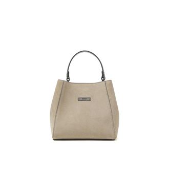 PESERICO Femme, Sacs, Beige, Taille: ONE Size Suede Tote Bag