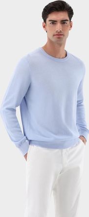 van Laack Rundhalspullover mit Reiskorn Optik