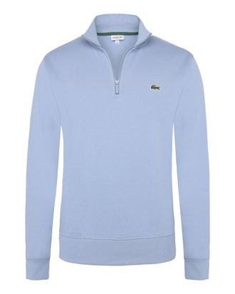 Lacoste Sweat-Troyer mit Logo-Aufn&auml;her, Classic Fit in
