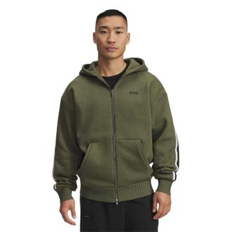 Under Armour Icon Sweatjacke f&uuml;r Herren, mit Kapuze (Gr&uuml;n)