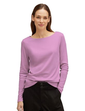 Street One Damen A320502 Basic Langarmshirt, Bright Rose, 38