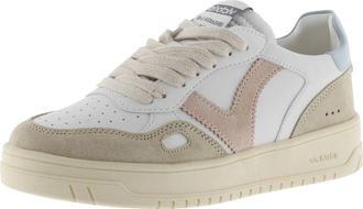 Victoria Low-Top Unisex Se&uacute;l Leder-Effekt & Farbige & Spaltleder Teile Im Kontrast 1257101 f&uuml;r Erwachsene Celeste 37