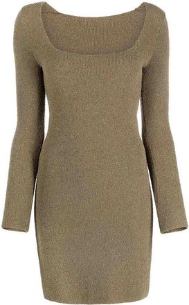 Nanushka Knielanges Kleid - Gr&uuml;n