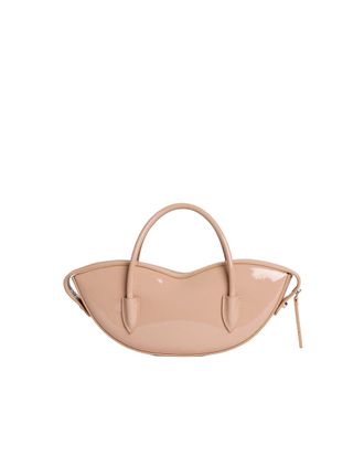 Fiorucci Womens Mini Lips Vinyl Bag Nude Polyurethane Shoulder