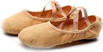 Garneck Chaussures de Ballet Femme Camel Semelle Antid&eacute;rapante Professionnelle Extensible Confort pour Danse Contemporaine et Jazz