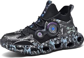 Generic Baskets tendance antidérapantes et respirantes pour homme - Chaussures de tennis décontractées pour homme, Noir, 40 2/3 EU